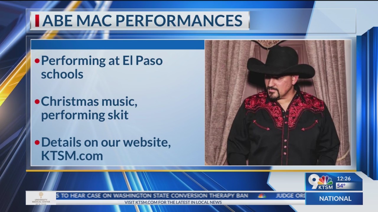 El Paso country artist Abe Mac to perform for students across ...