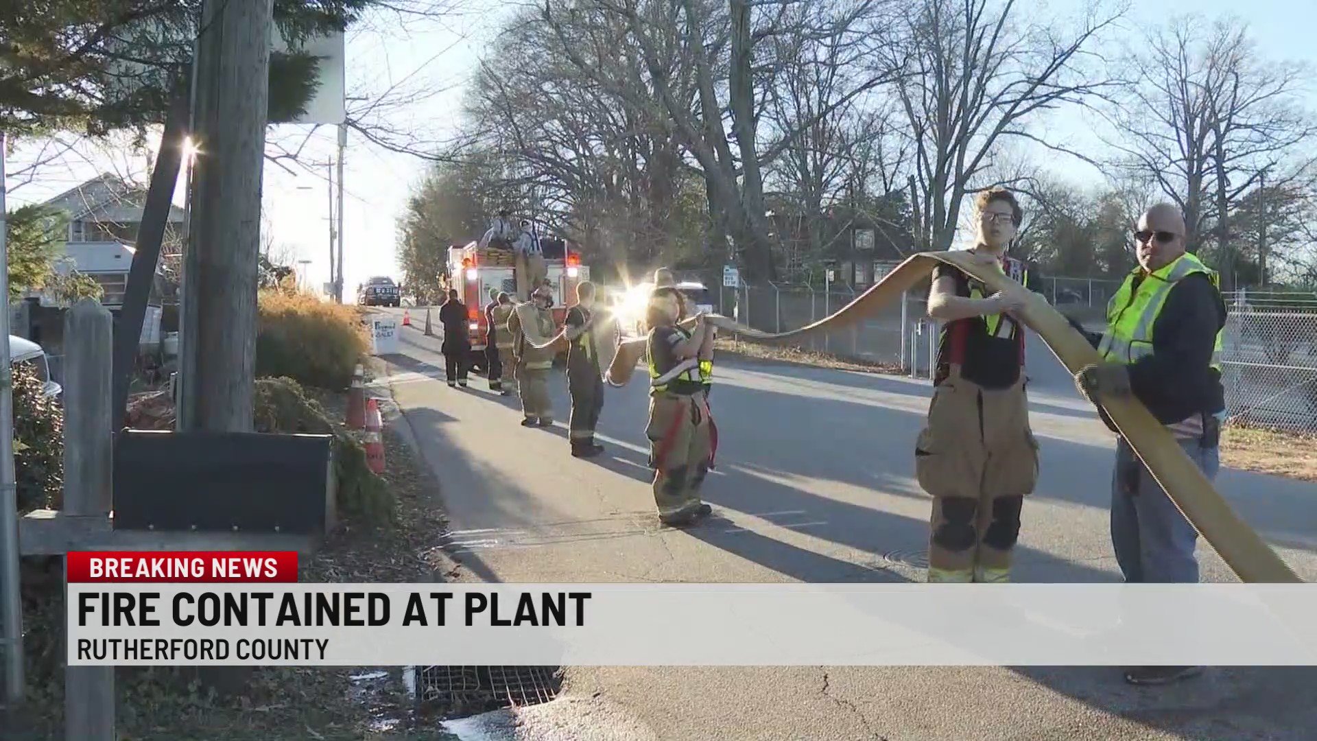 Rutherford Co. plant catches fire, surrounding area evacuated – WSPA 7NEWS