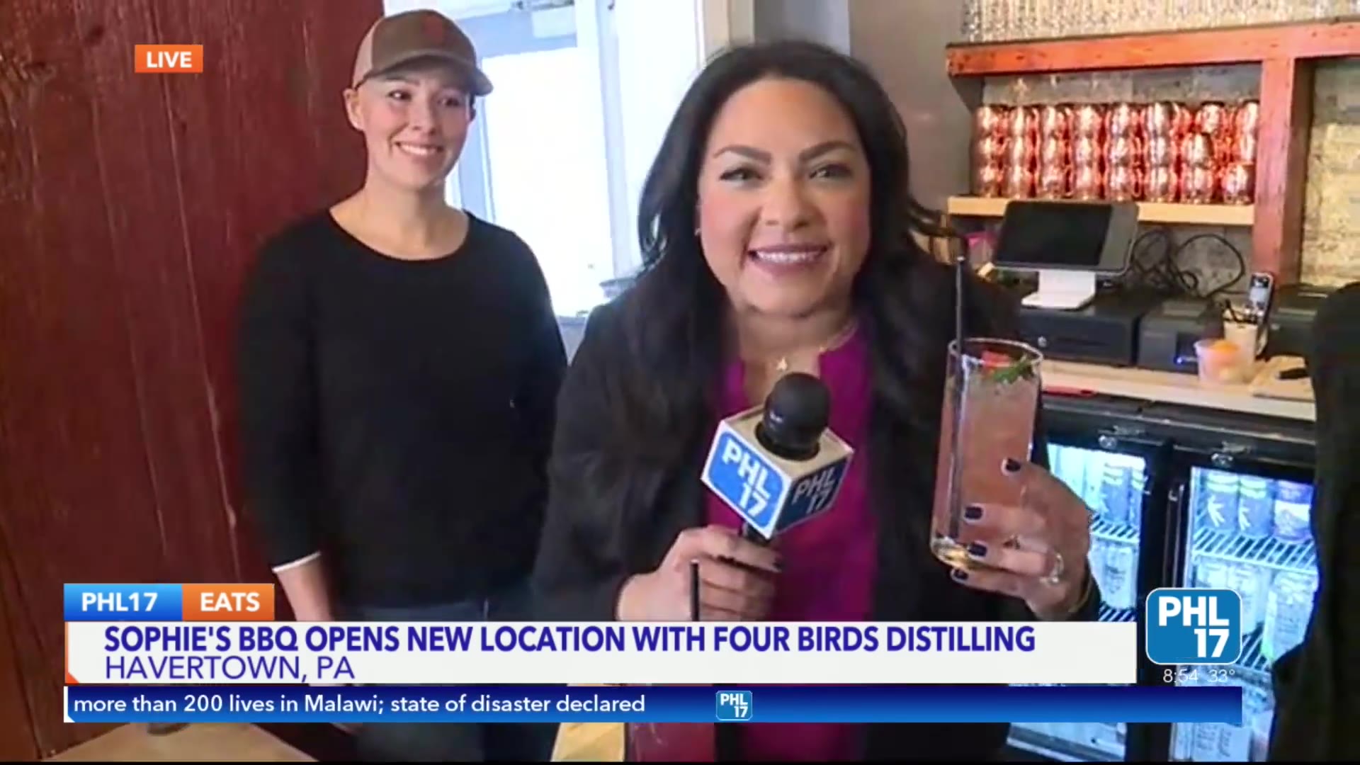 Sophie’s BBQ Opens New Location with Four Birds Distilling – PHL17.com
