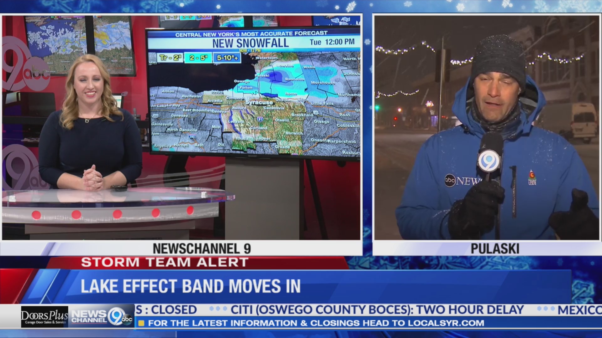 Lake Effect Band Moves In: 11-28-23 – WSYR