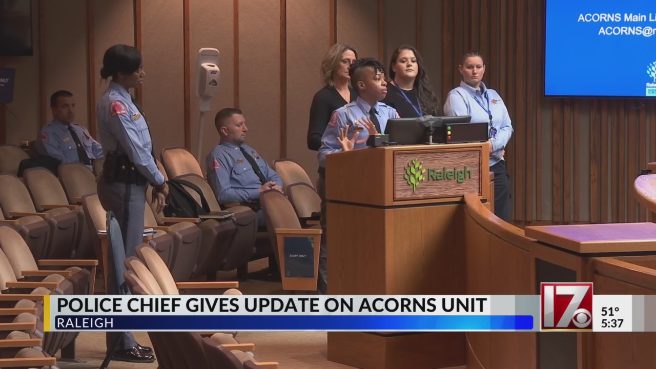 Raleigh police chief gives update on ACORN units – CBS17.com