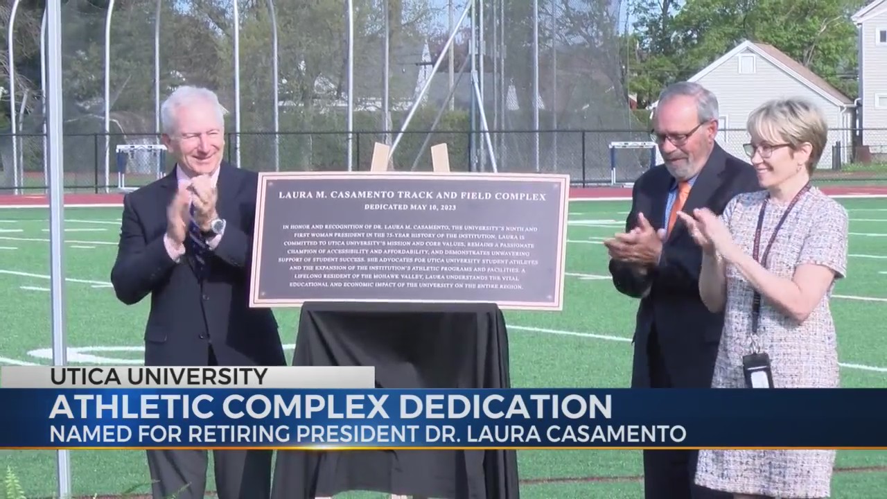 Utica University dedicates athletic complex to retiring president, Dr ...
