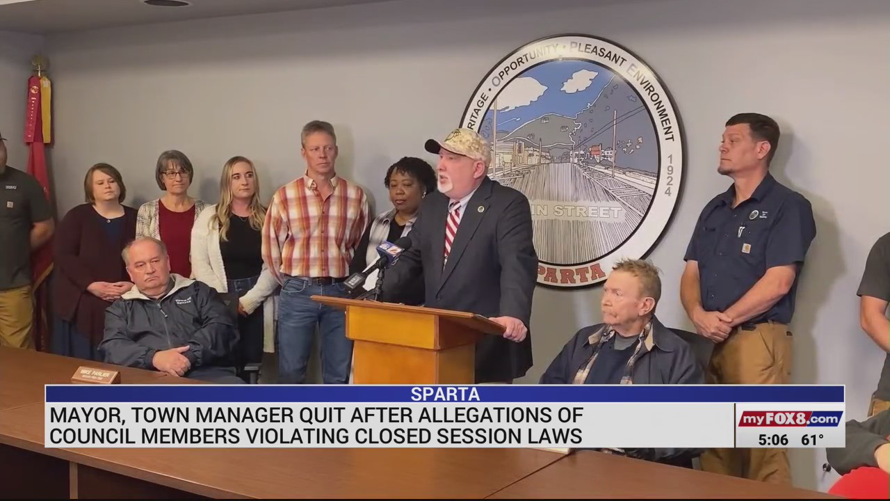 Sparta mayor, town manager quit after allegations of council members ...