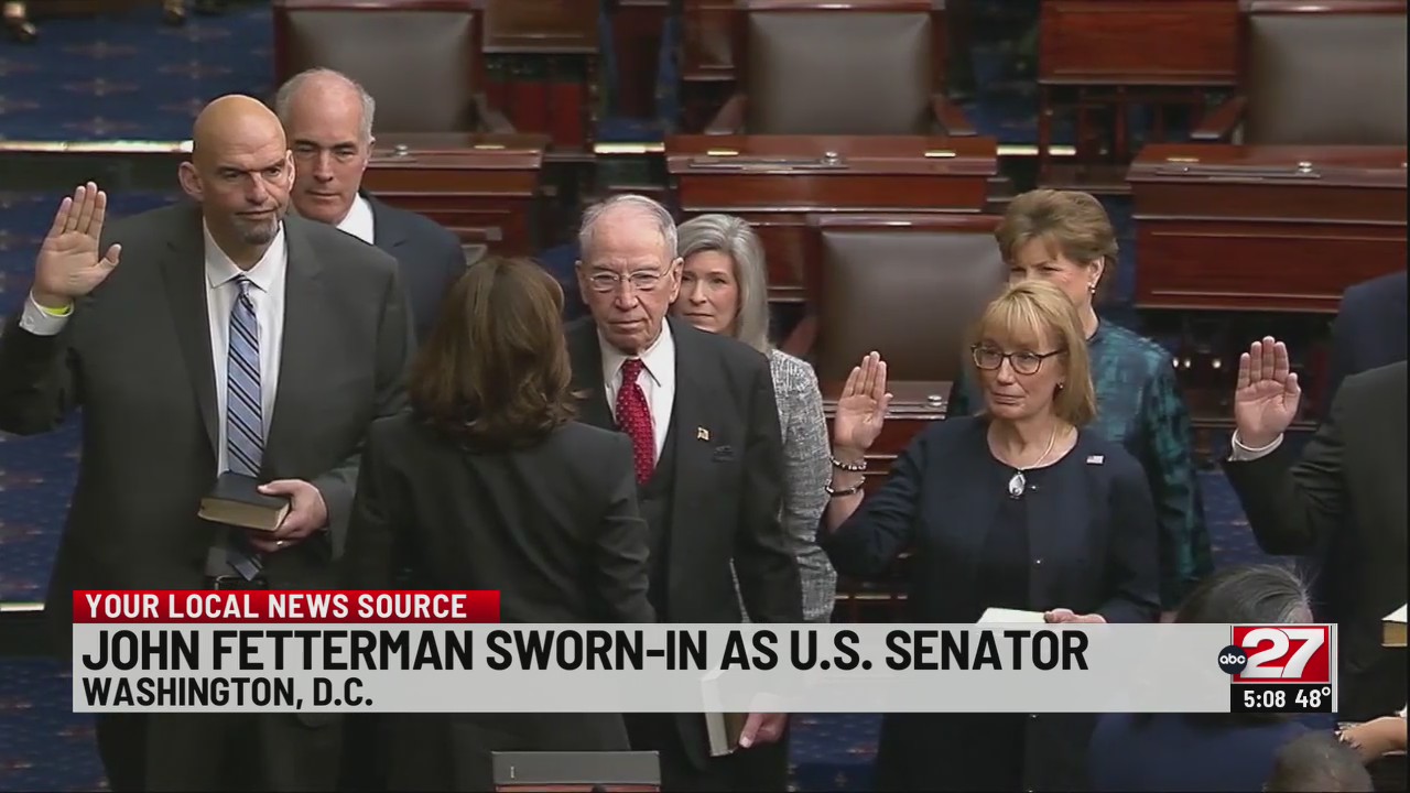 John Fetterman sworn in as Pennsylvania’s newest U.S. Senator – ABC27