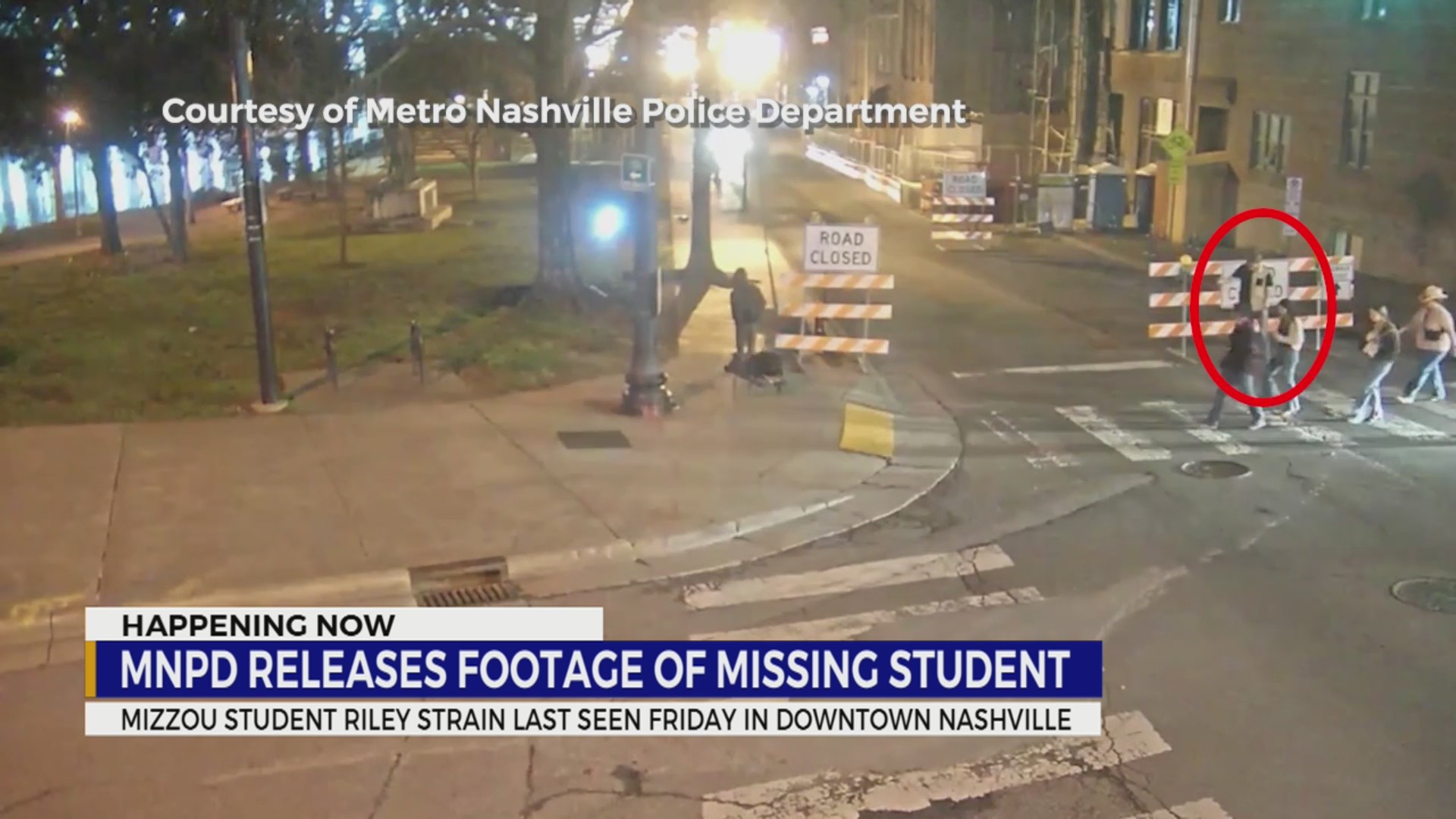 Nashville Police release footage of missing Mizzou student – WKRN News 2