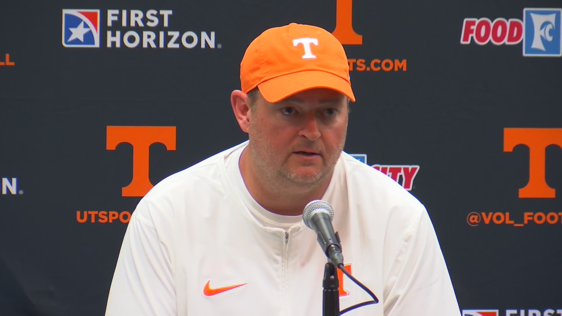 Coach Heupel holds press conference after University of Tennessee win ...