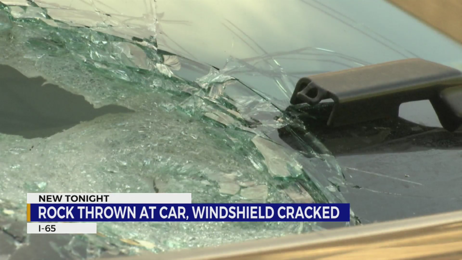 Rock thrown at car, windshield cracked – WKRN News 2