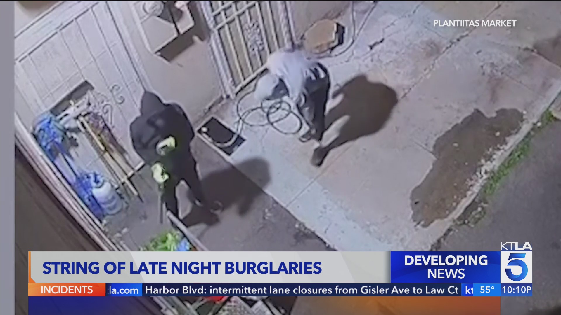 Security video captures burglars in Long Beach – KTLA