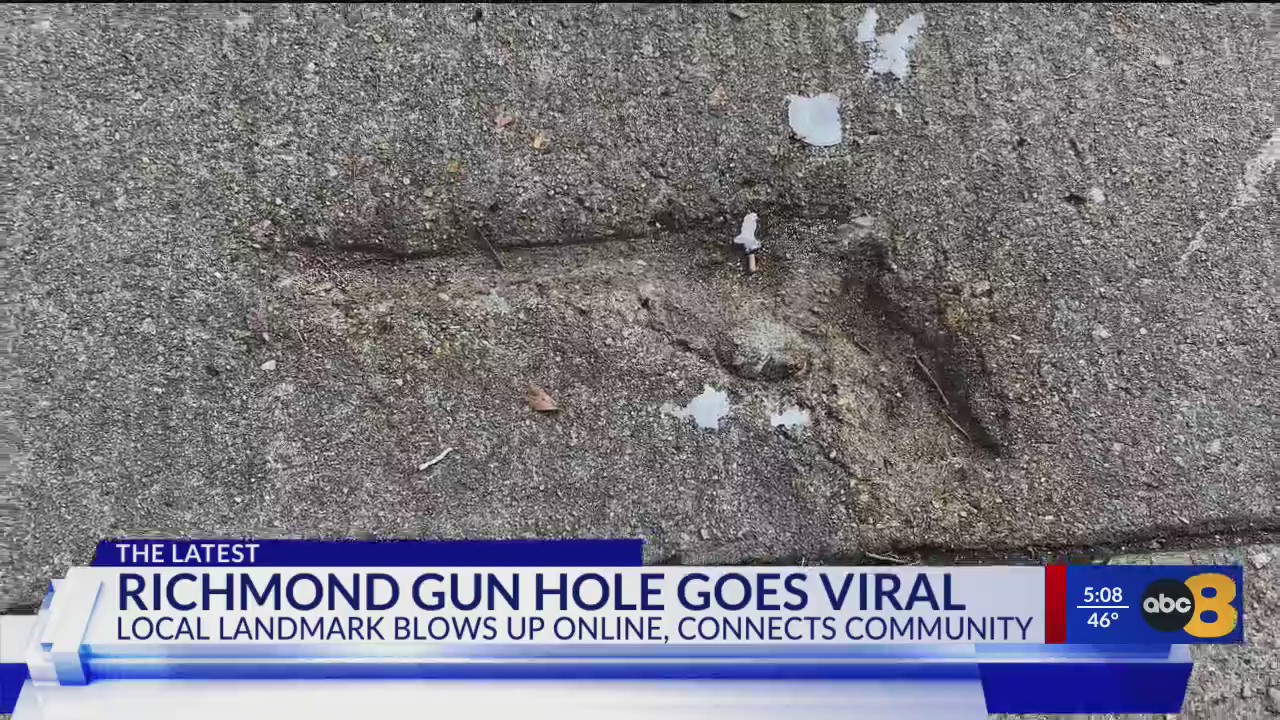Richmond ‘gun hole’ becomes latest viral attraction – WRIC ABC 8News