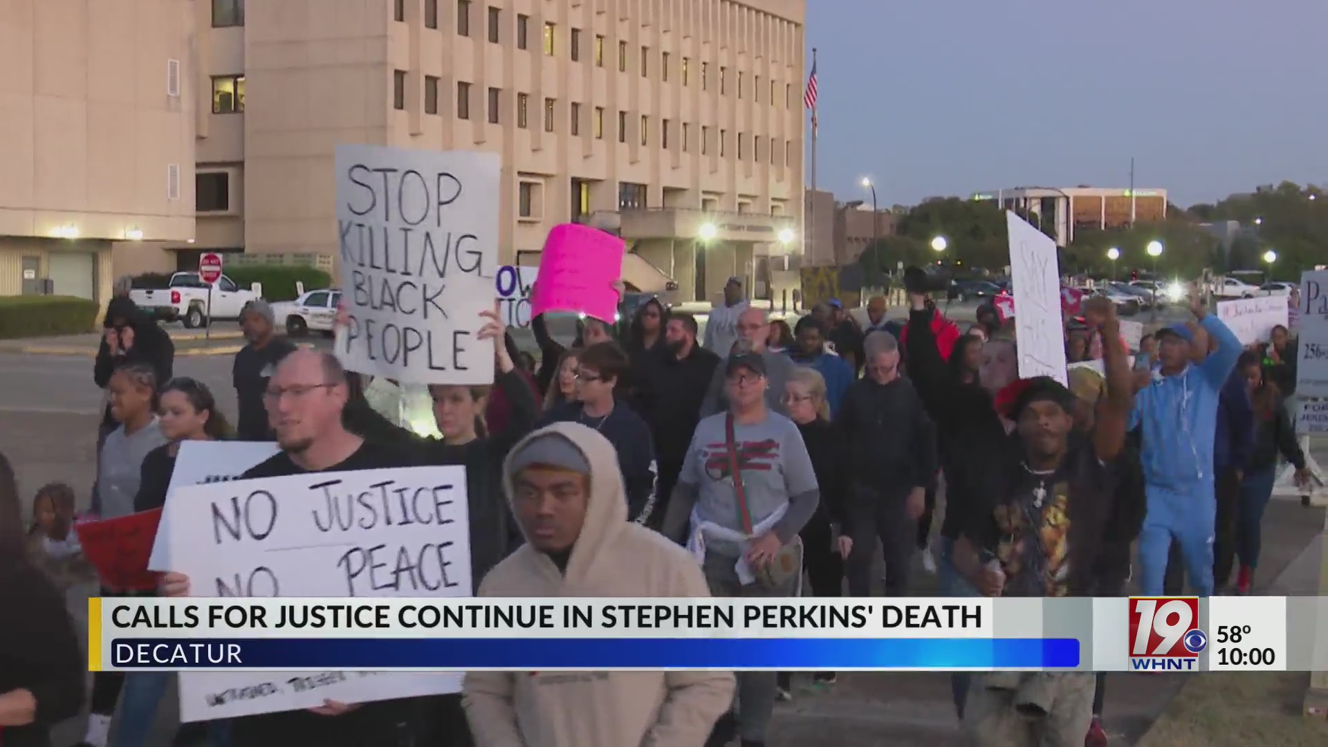 Community continues protest amid calls for justice for Stephen Perkins ...