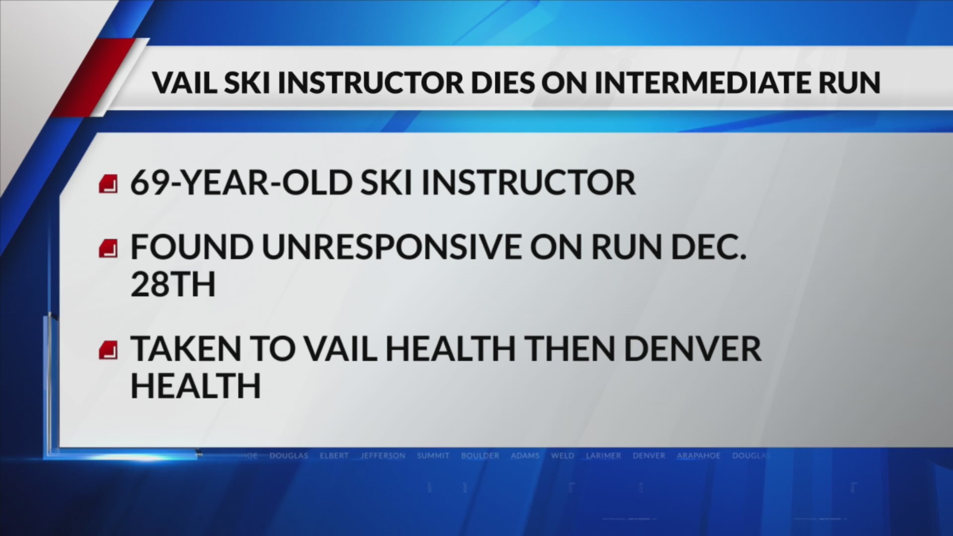 Vail ski instructor dies on intermediate run – FOX31 Denver