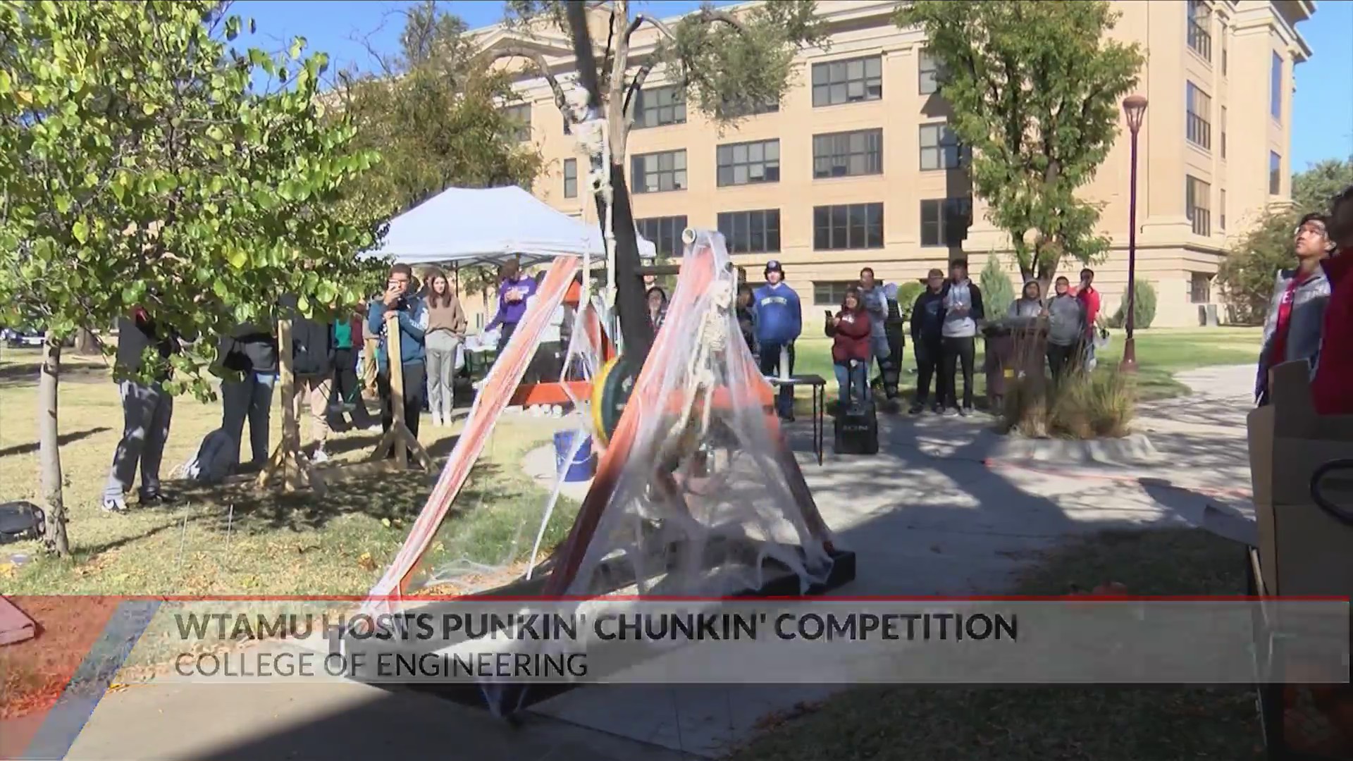 WTAMU College of Engineering holds 2023 ‘Punkin Chunkin’ – KAMR ...