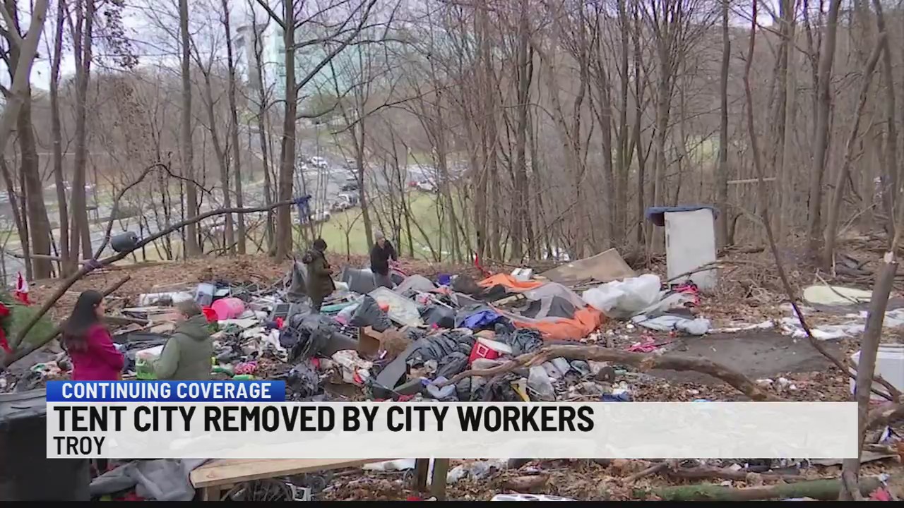 Tent city removed by city workers in Troy – NEWS10 ABC