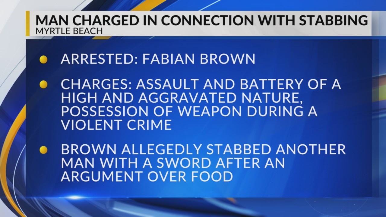 Man accused of stabbing person with sword after argument over food ...