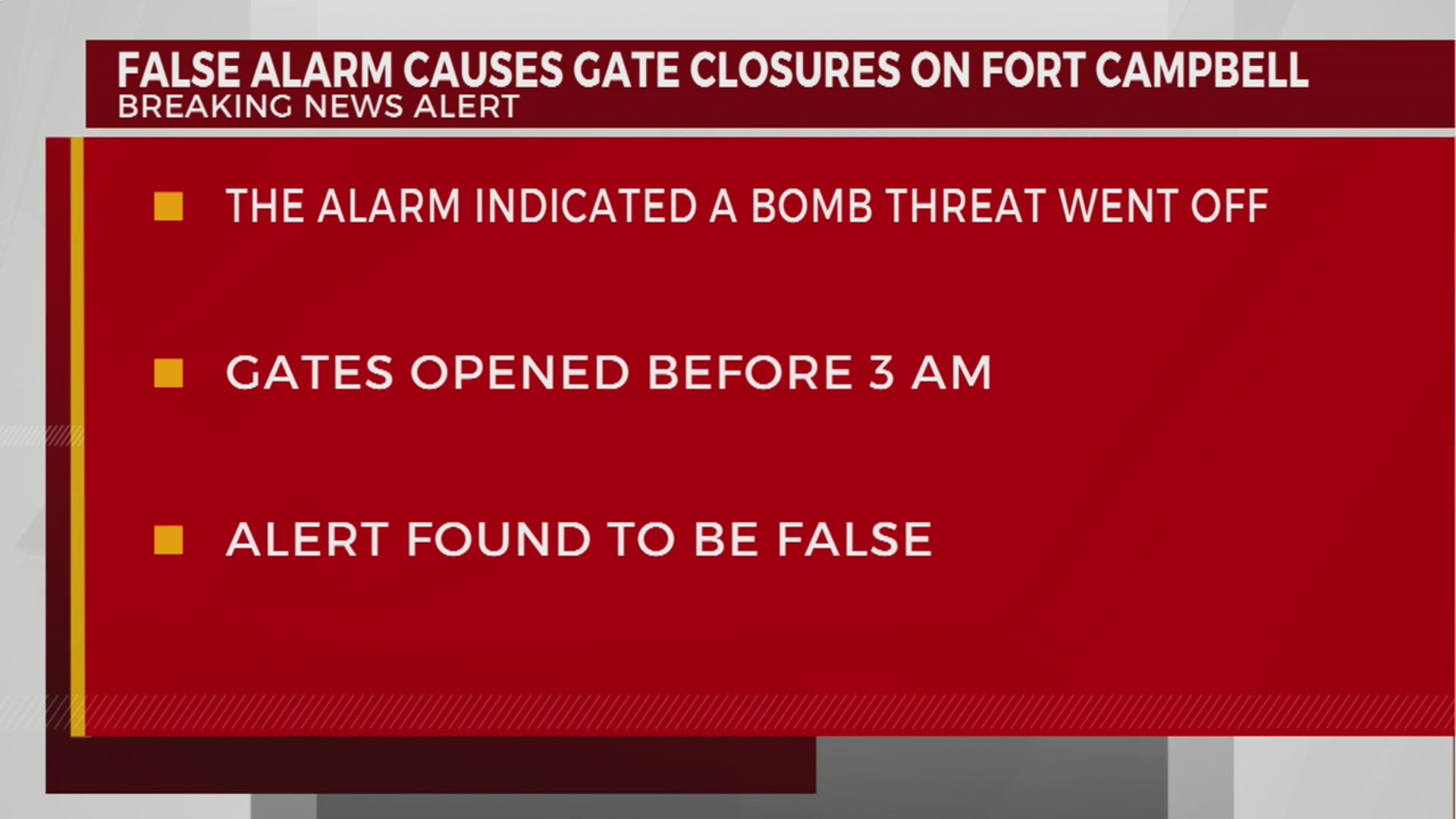 False alarm causes gate closure at Fort Campbell – WKRN News 2