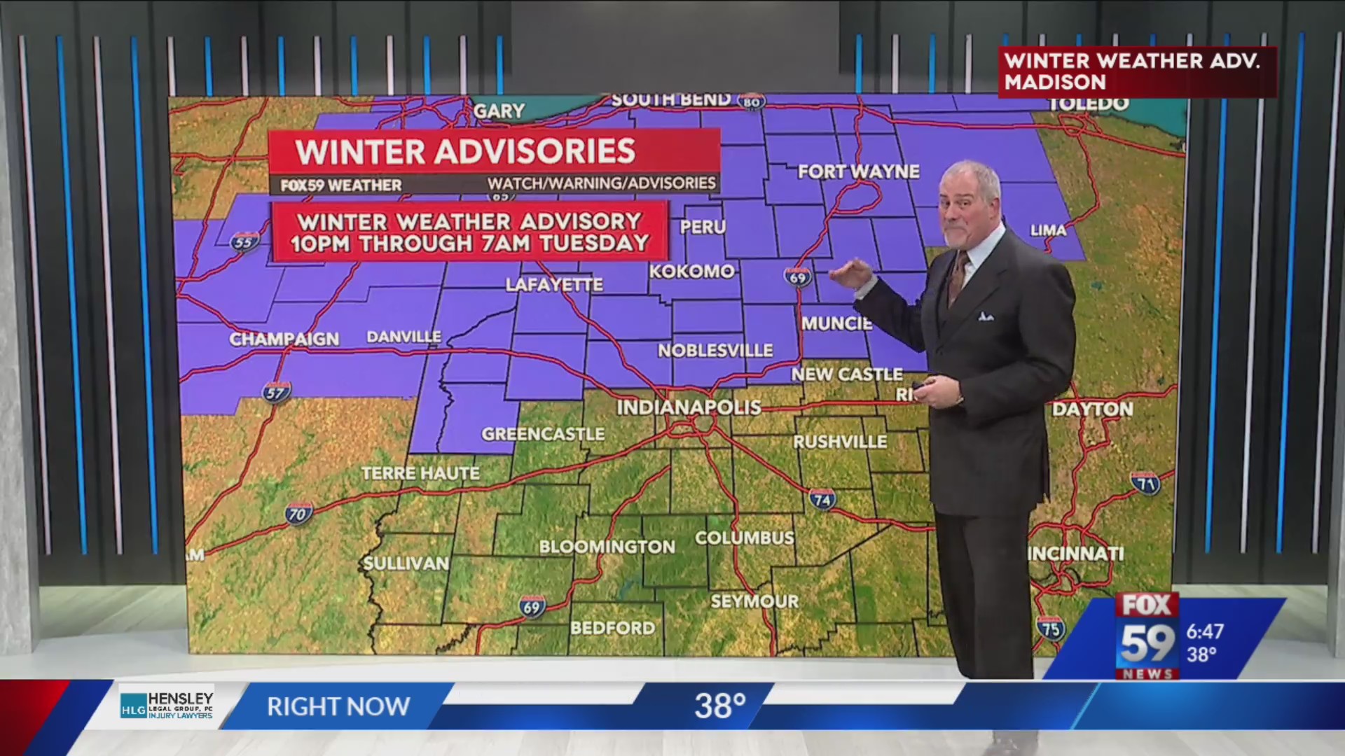 Rain and snow overnight; Winter Weather Advisory issued – Fox 59