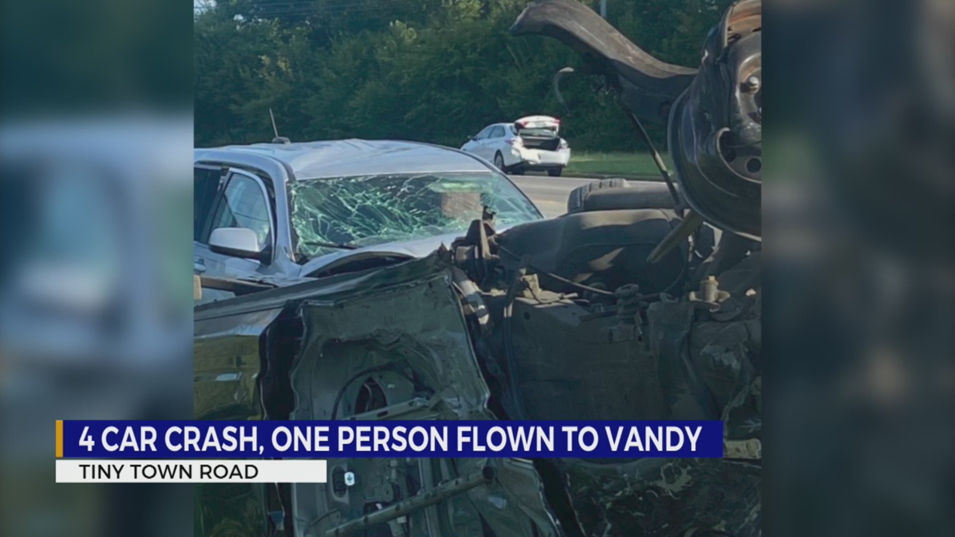 4 car crash, one person airlifted to Vanderbilt – WKRN News 2