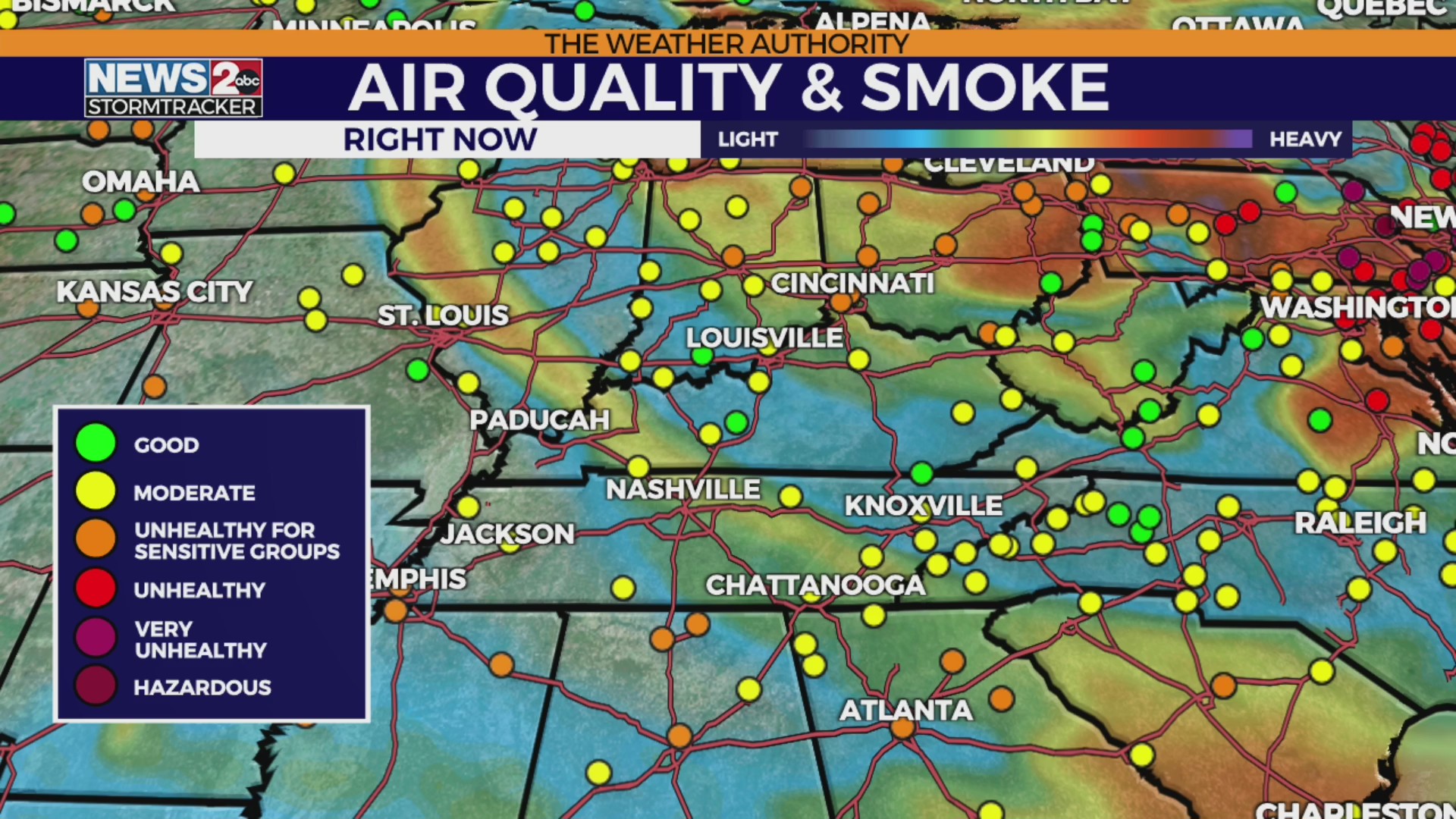 Air quality and wildfire smoke tracker: What to expect in TN – WKRN News 2
