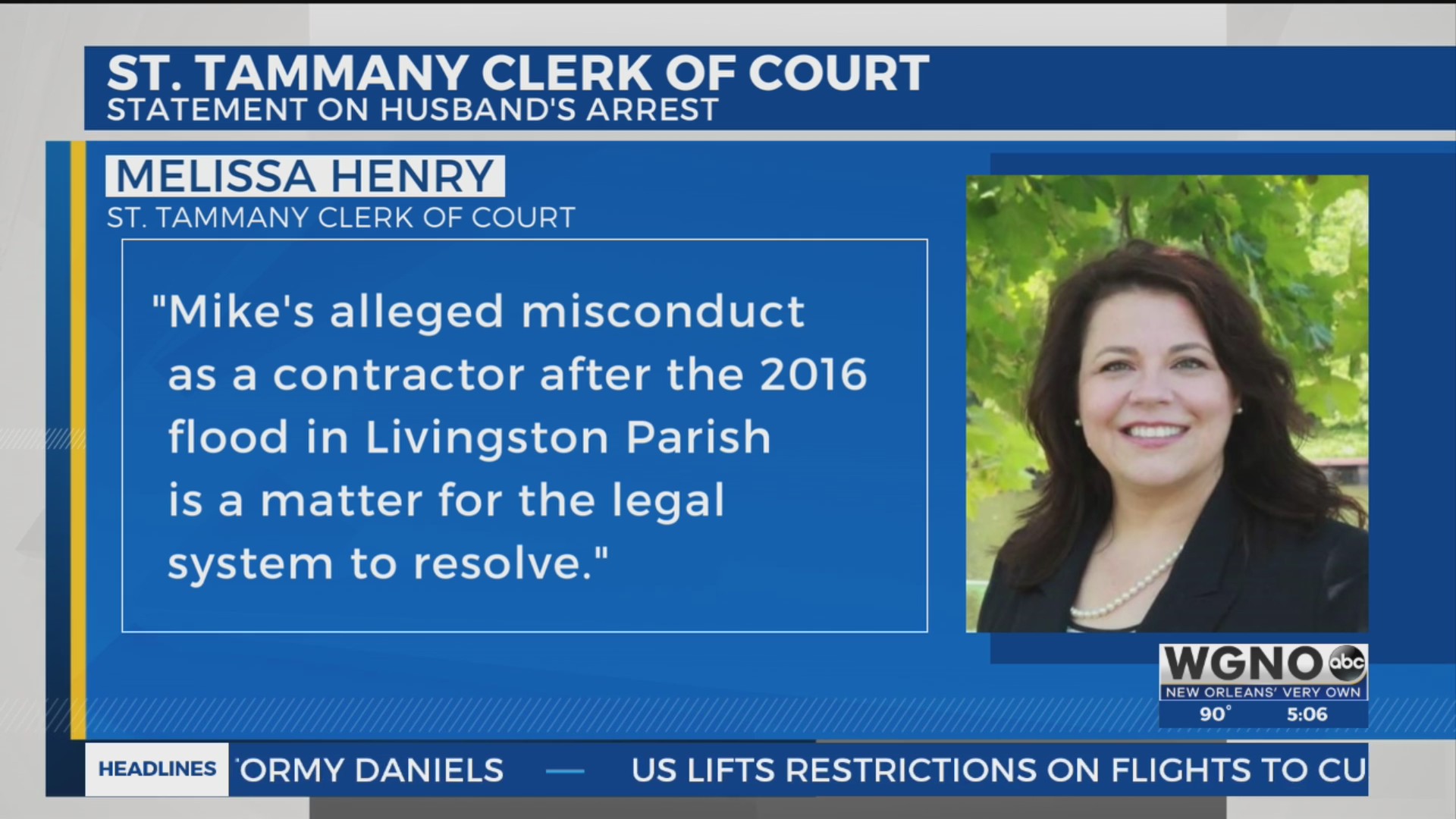 Mike Strate, husband of St. Tammany Clerk Melissa Henry, arrested in Livingston Parish – WGNO