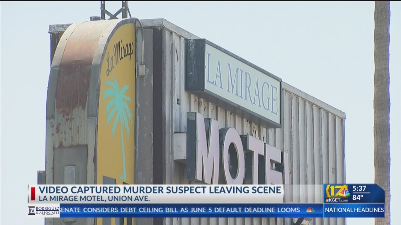 Video captured motel murder suspect leaving scene holding knife ...