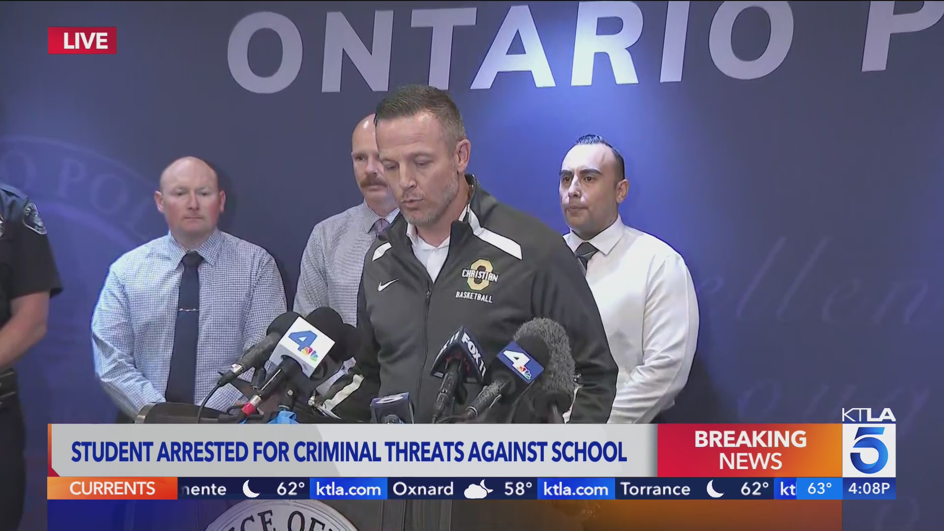 Student arrested for criminal threats against school – KTLA