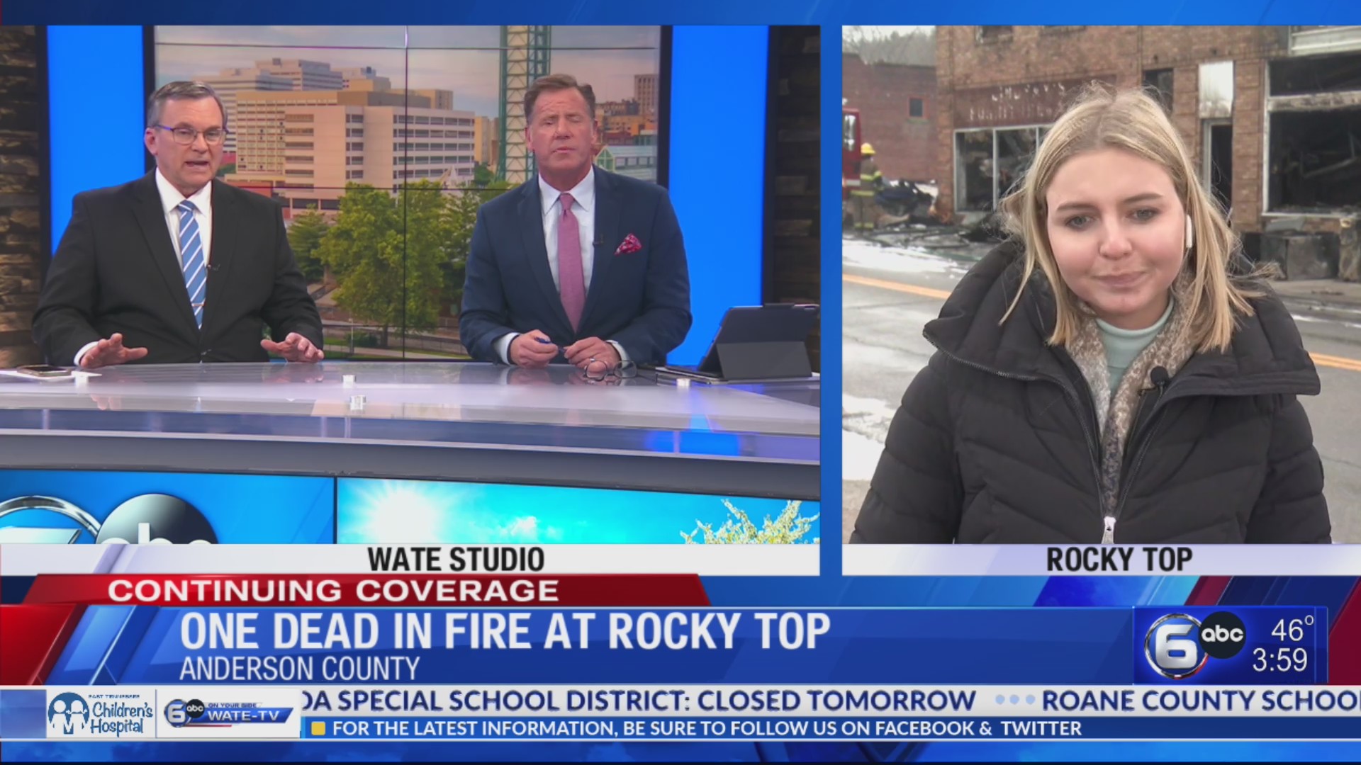 One Dead in Fire at Rocky Top – WATE 6 On Your Side