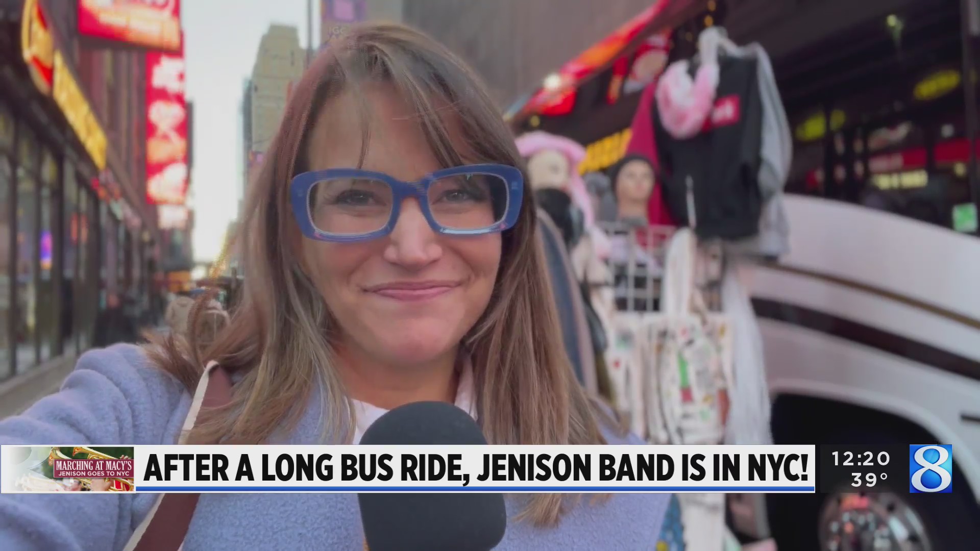 After a long bus ride, Jenison band in NYC – WOODTV.com