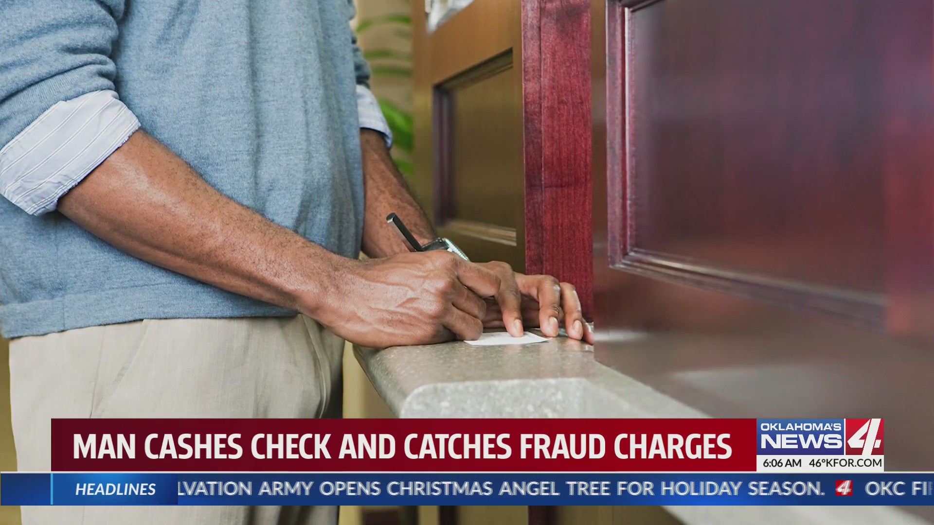 Man cashes check and catches fraud charges – KFOR.com Oklahoma City Man cashes check and catches fraud charges – KFOR.com Oklahoma City