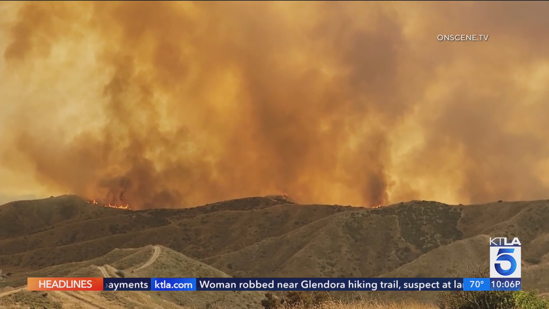 Evacuations ordered as Highland Fire threatens homes in Beaumont – KTLA