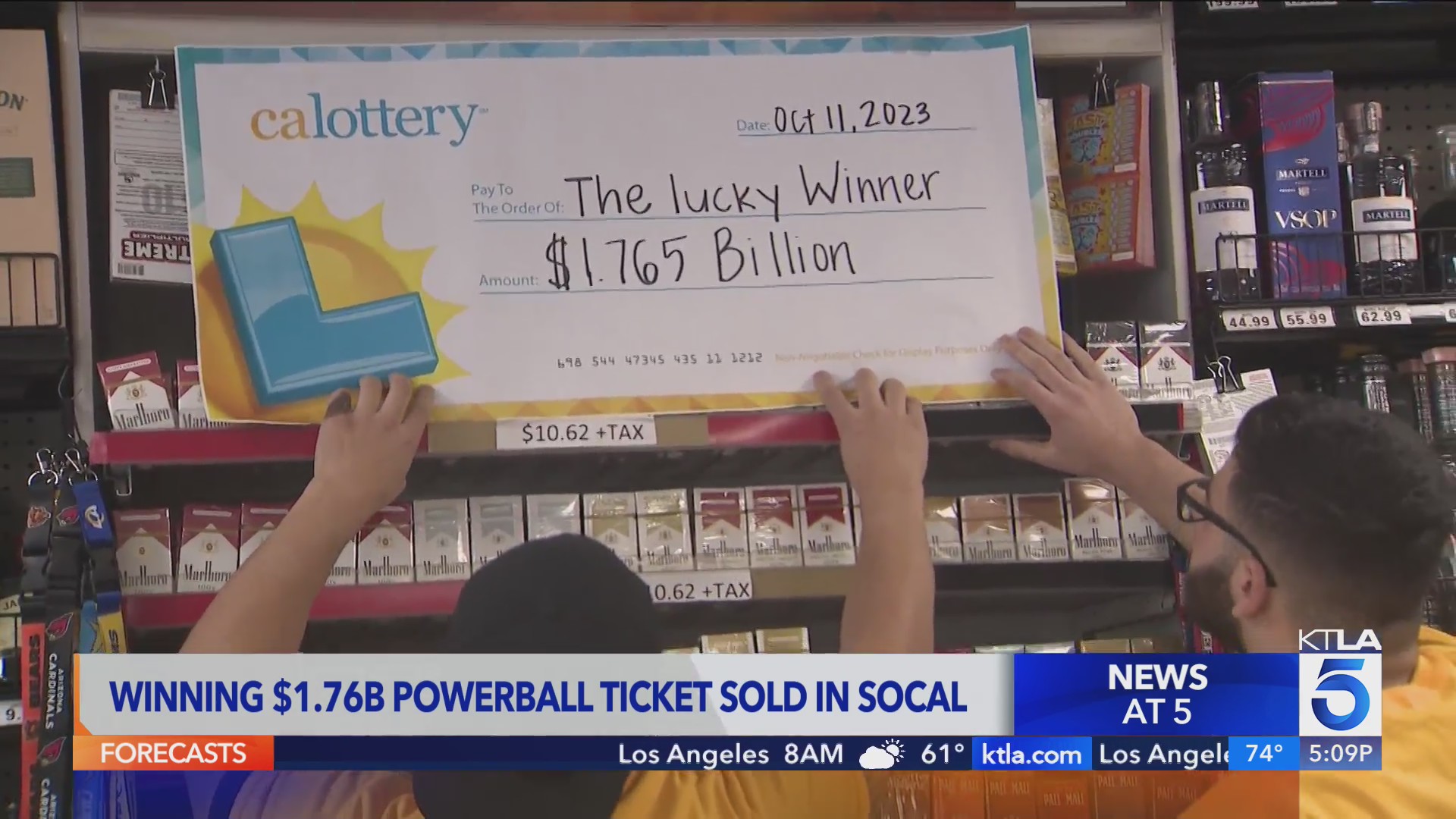 Frazier Park store owner celebrates $1M reward for selling winning ...