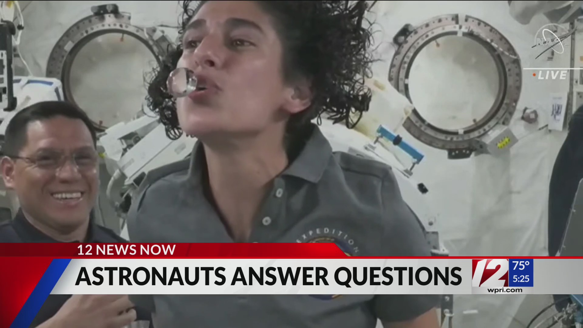NASA astronauts in space answer questions from RI students – WPRI.com