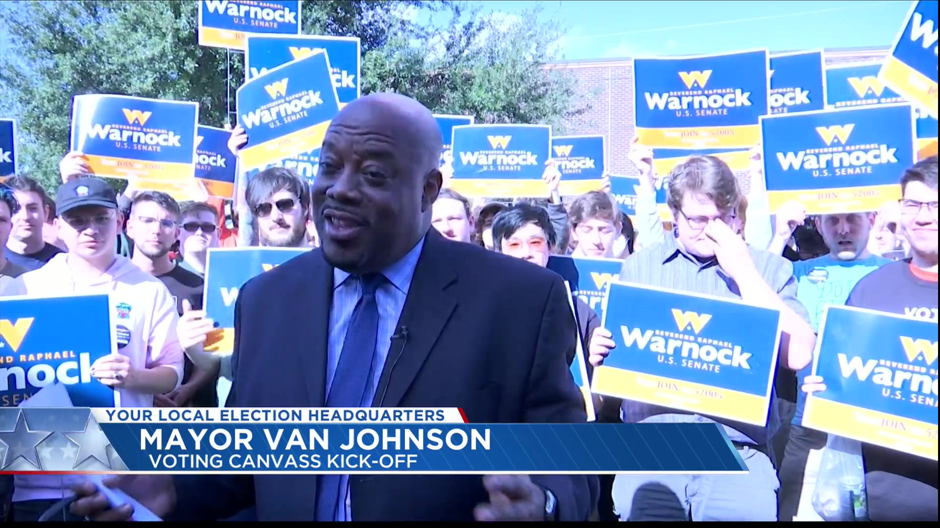 Mayor Van Johnson holds voter canvass kickoff on Saturday – WSAV-TV