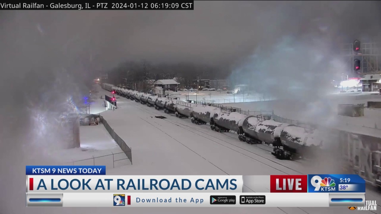 Railroad cam shows a train! – KTSM 9 News