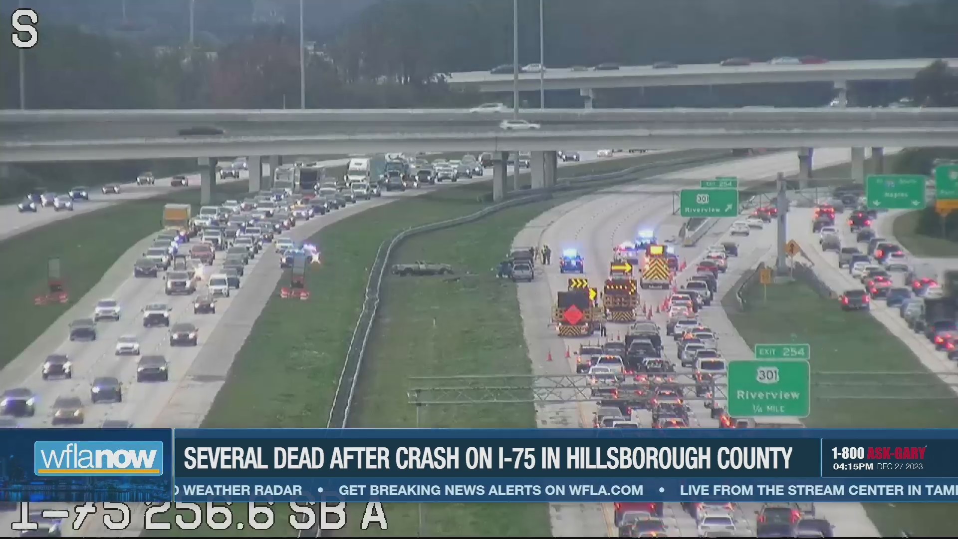 At least 2 dead in crash on I-75 South near Selmon Expressway – WFLA