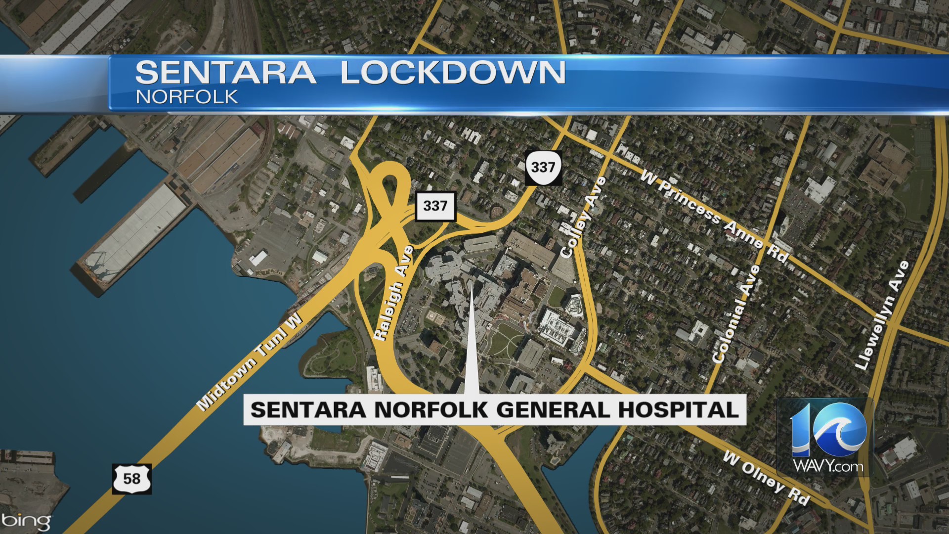 Sentara Norfolk general hospital placed on “brief” lockdown overnight – WAVY.com