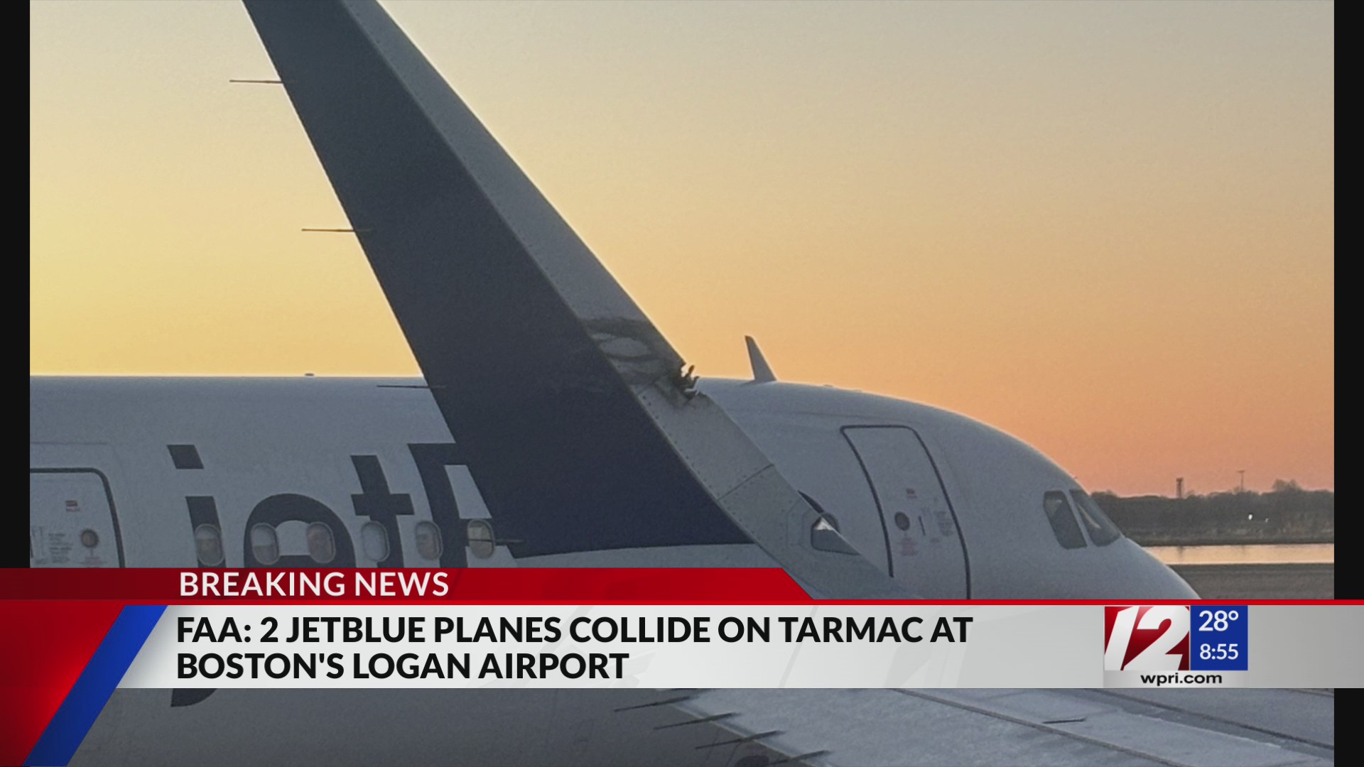 FAA: 2 JetBlue planes collide on tarmac at Boston Logan Airport – WPRI.com