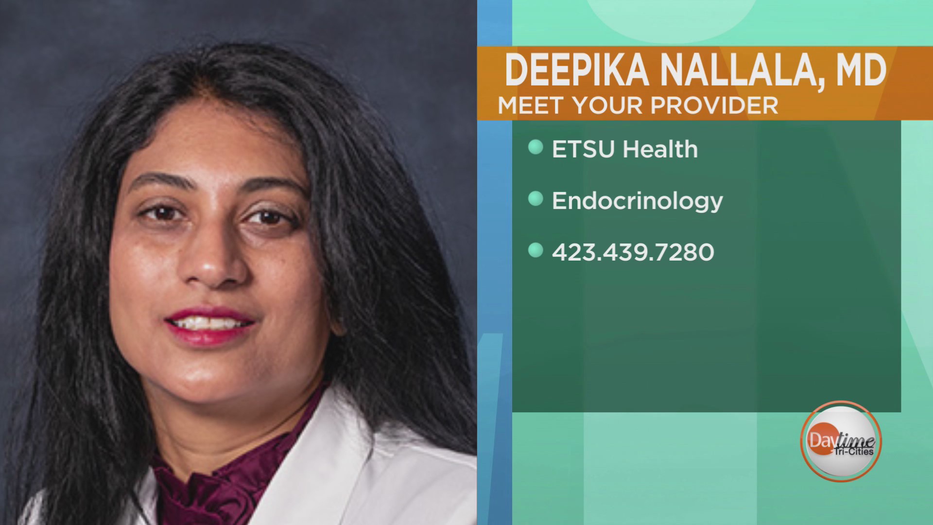Meet Your Provider by ETSU Health: Dr. Deepika Nallala – WJHL | Tri ...