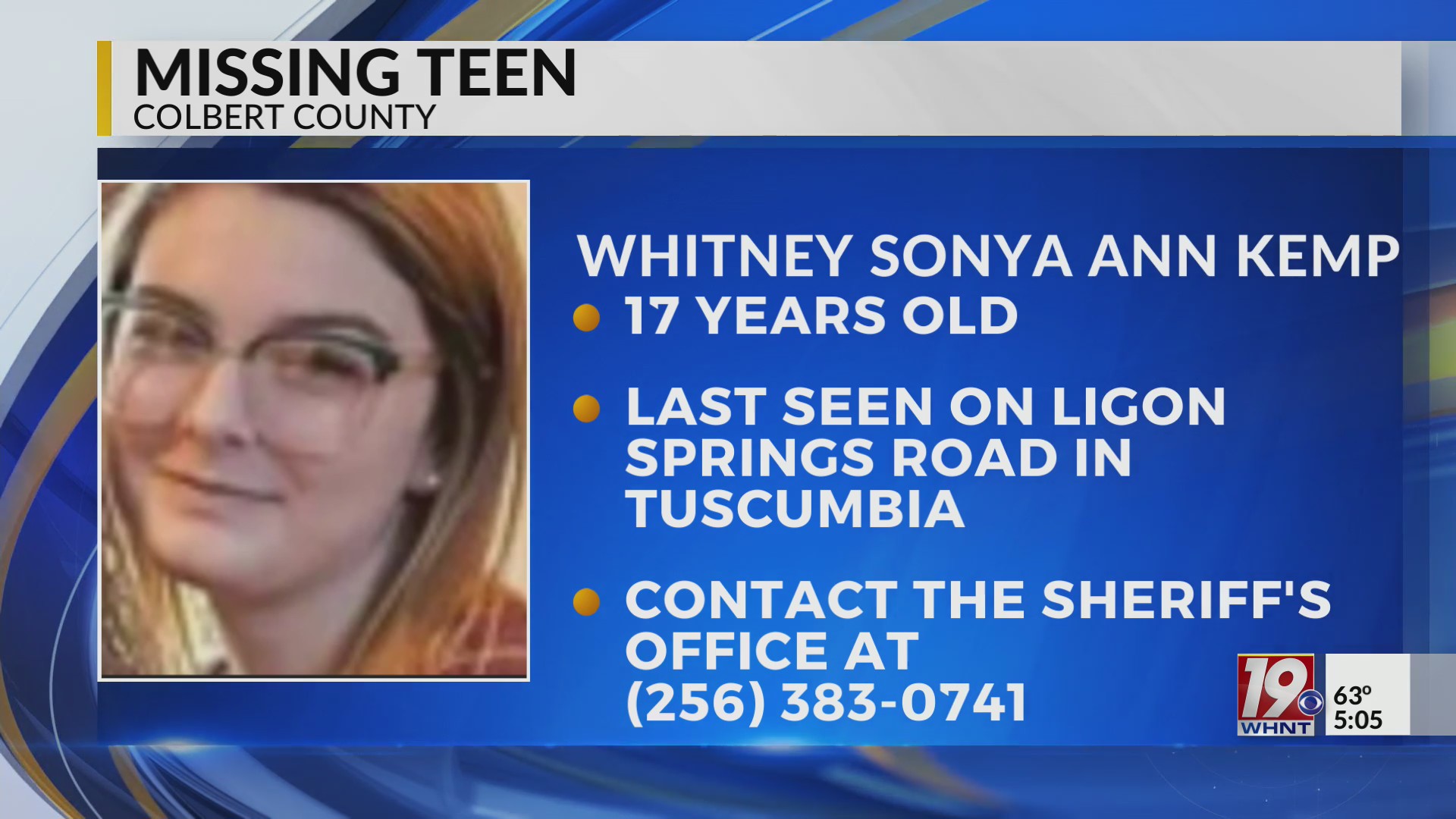 Police Searching For Colbert County Teenager | March 28, 2023 | News 19 ...