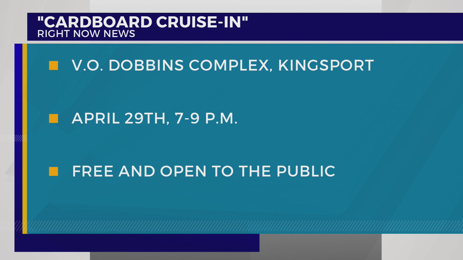 ‘Cardboard cruise-in’ & four square competition coming to V.O. Dobbins ...