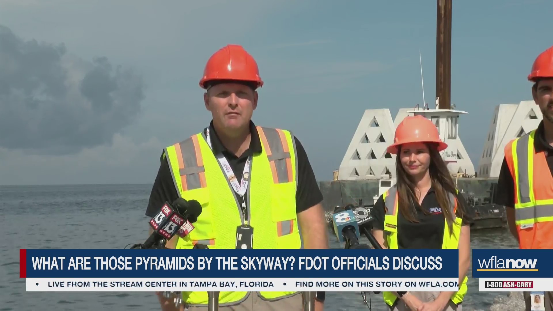What are those pyramids by the Sunshine Skyway bridge? FDOT officials ...