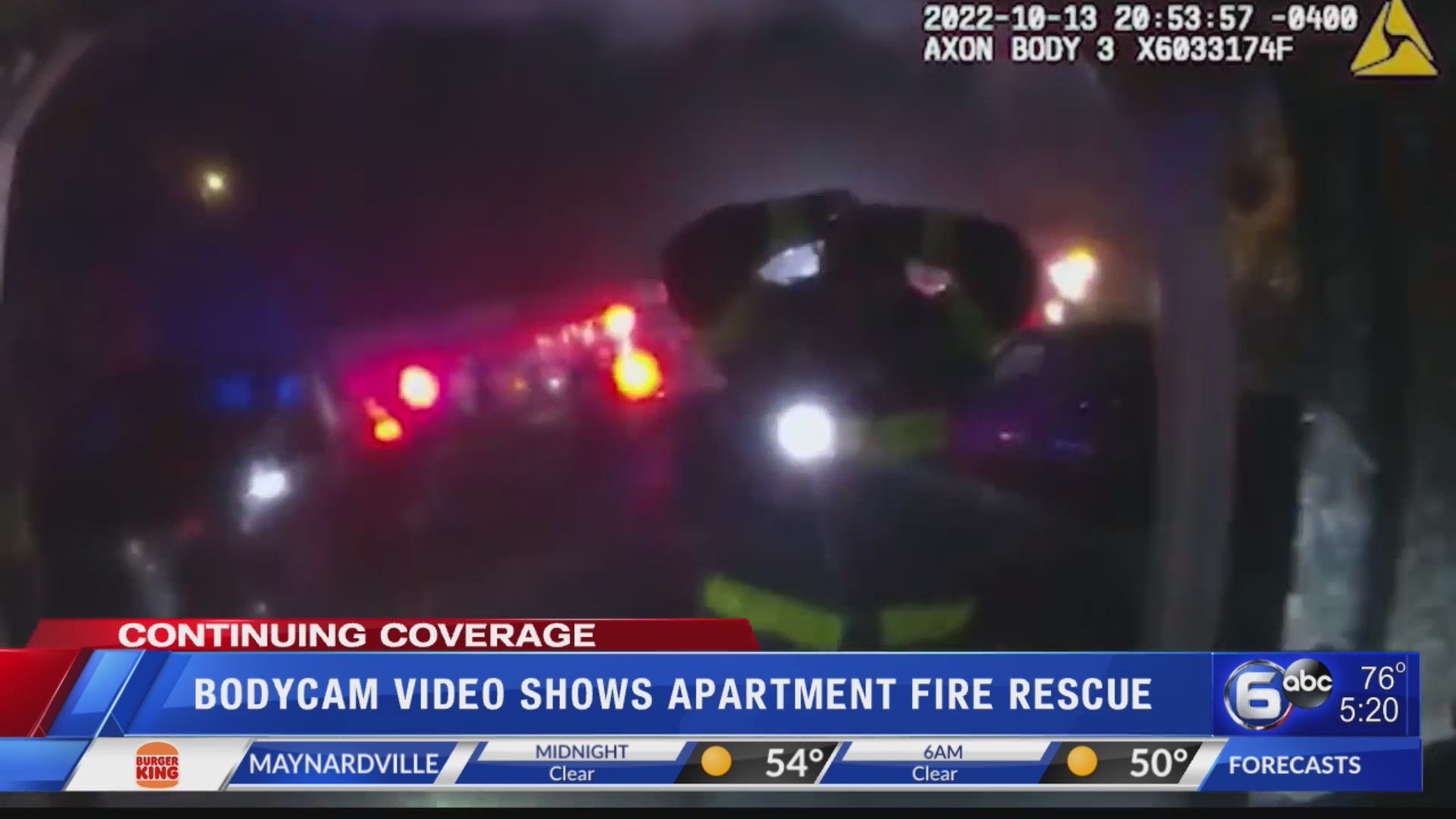 Bodycam video shows apartment fire rescue – WATE 6 On Your Side