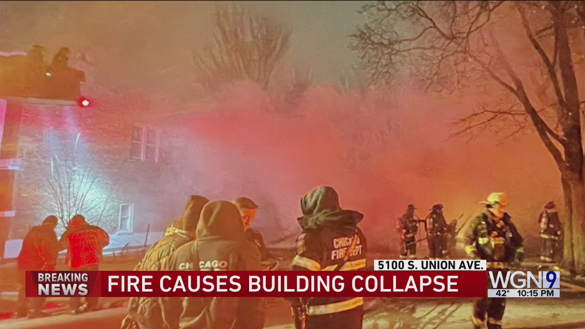 Fire causes building collapse on Near South Side – WGN-TV
