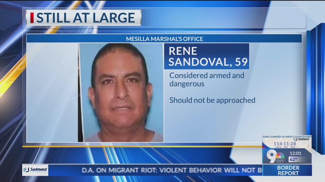 Suspect Rene Sandoval remains at large after shooting in Mesilla – KTSM ...