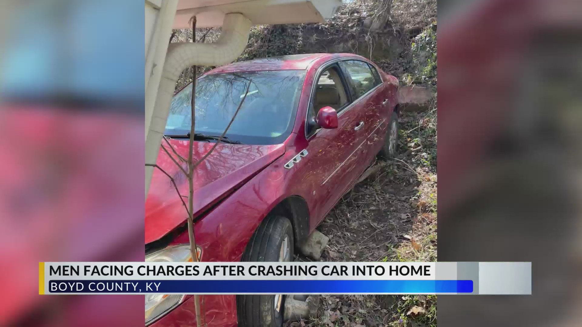 Two arrested after pursuit ends with car crash into Boyd County house ...