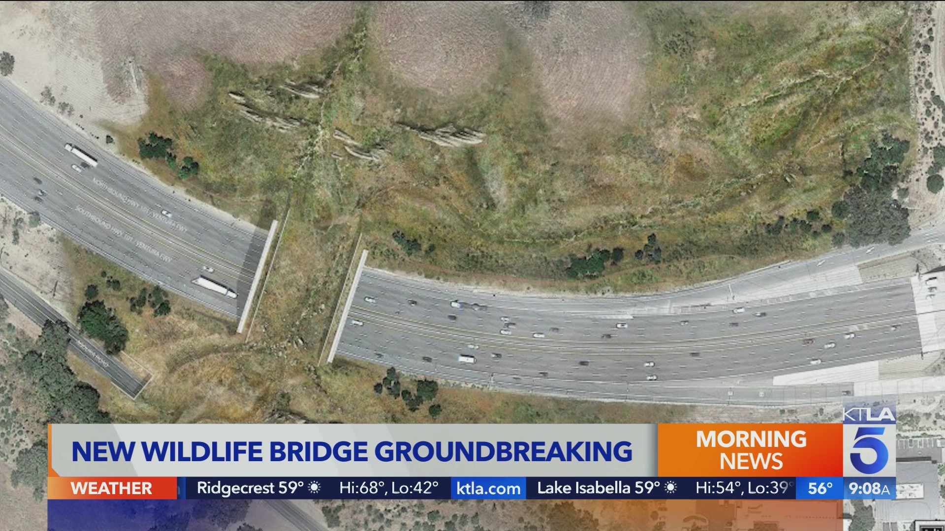 Construction to begin on major wildlife crossing over 101 Freeway – KTLA