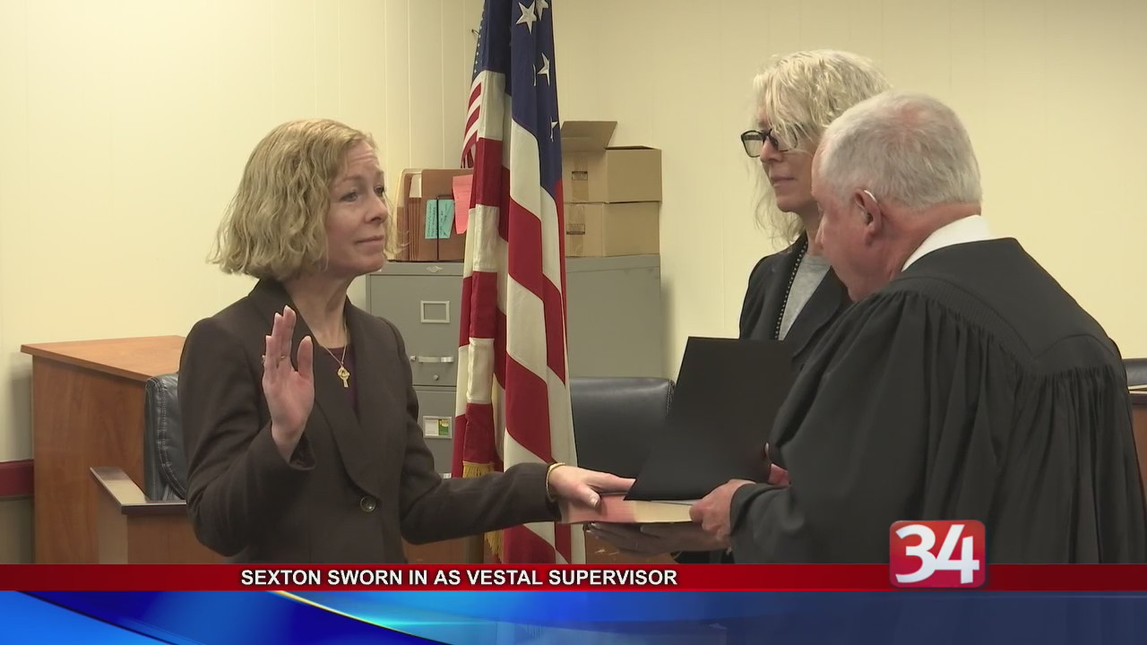 Maria Sexton sworn in as new Vestal Town Supervisor – WIVT – News 34