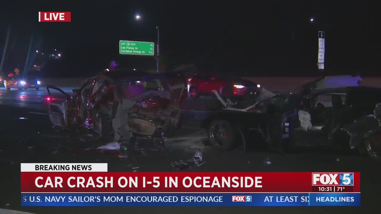 Car Crash On I 5 In Oceanside Fox 5 San Diego And Kusi News