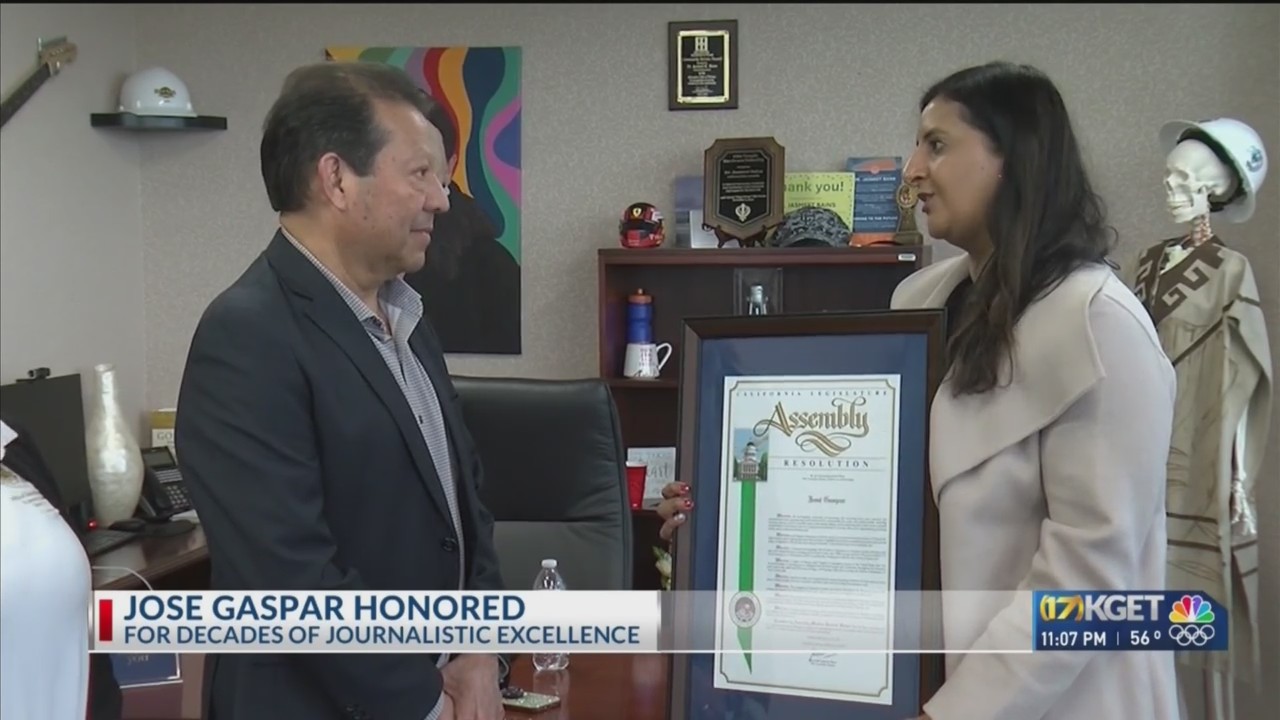 Former broadcaster Jose Gaspar recognized for years of service ...