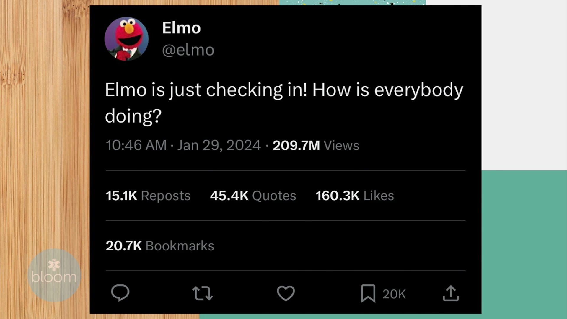 Elmo’s tweet sparks conversation about mental health – WFLA