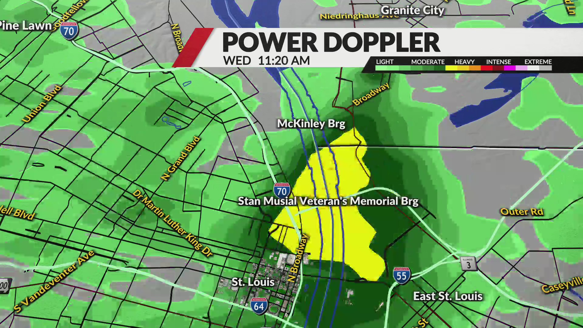 Doppler radar shows impact of heavy smoke in Metro East – FOX 2